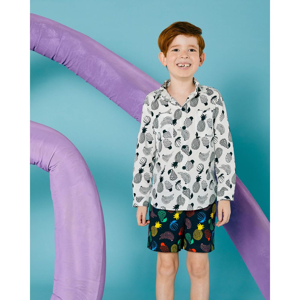 Camisa Mg Longa Popfruit - Loja Fabula